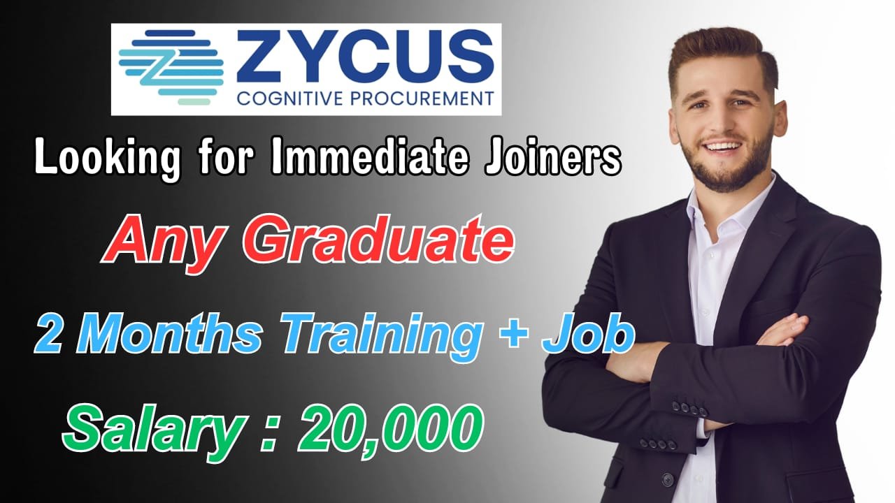 ఫ్రెషర్స్ కి Zycus కంపెనీలో ట్రైనింగ్ ఇచ్చి జాబ్ ఇస్తున్నారు | Zycus ...