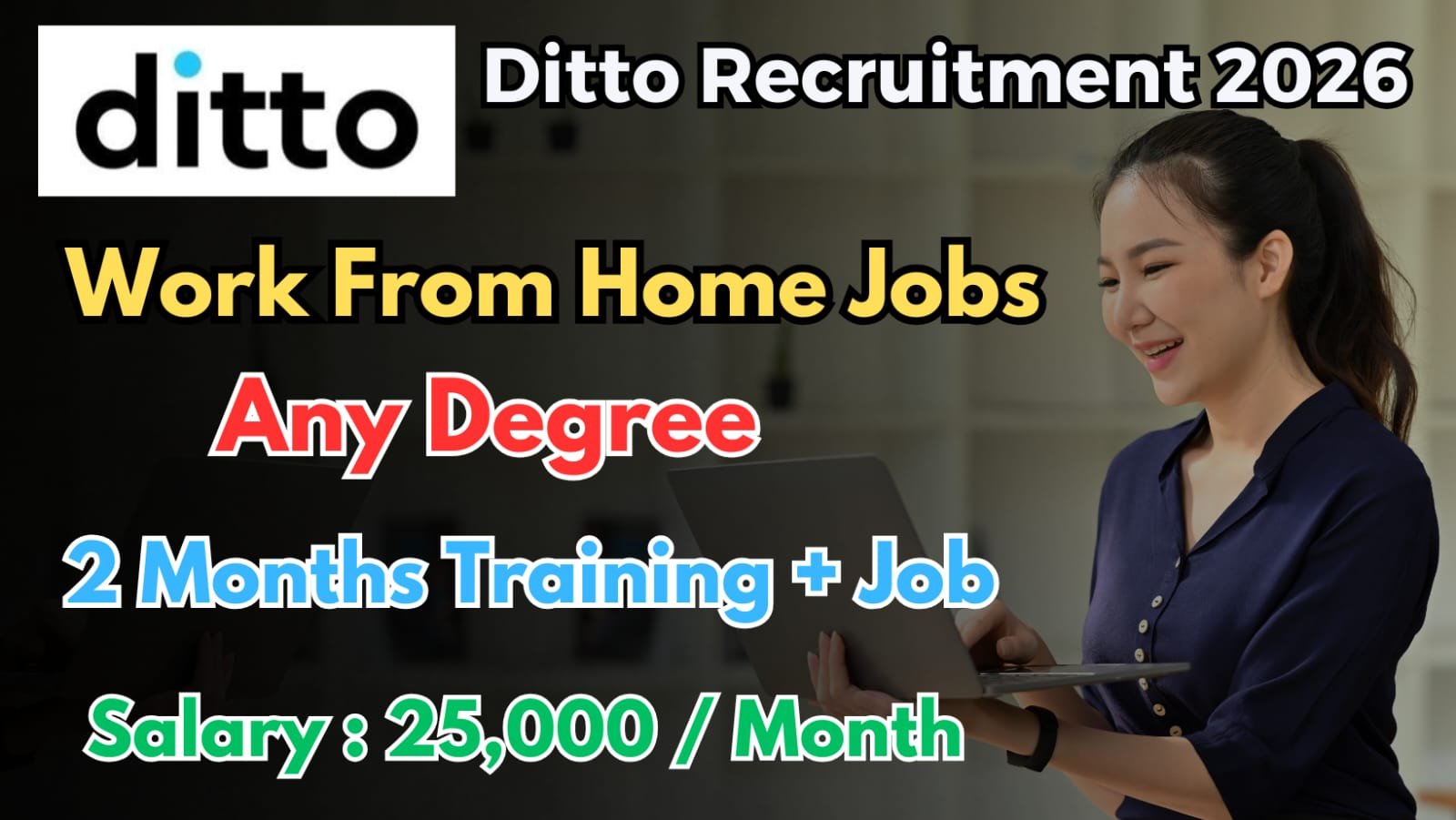 Ditto కంపెనీలో పర్మనెంట్ Work From Home జాబ్స్ | Ditto Recruitment 2026 ...